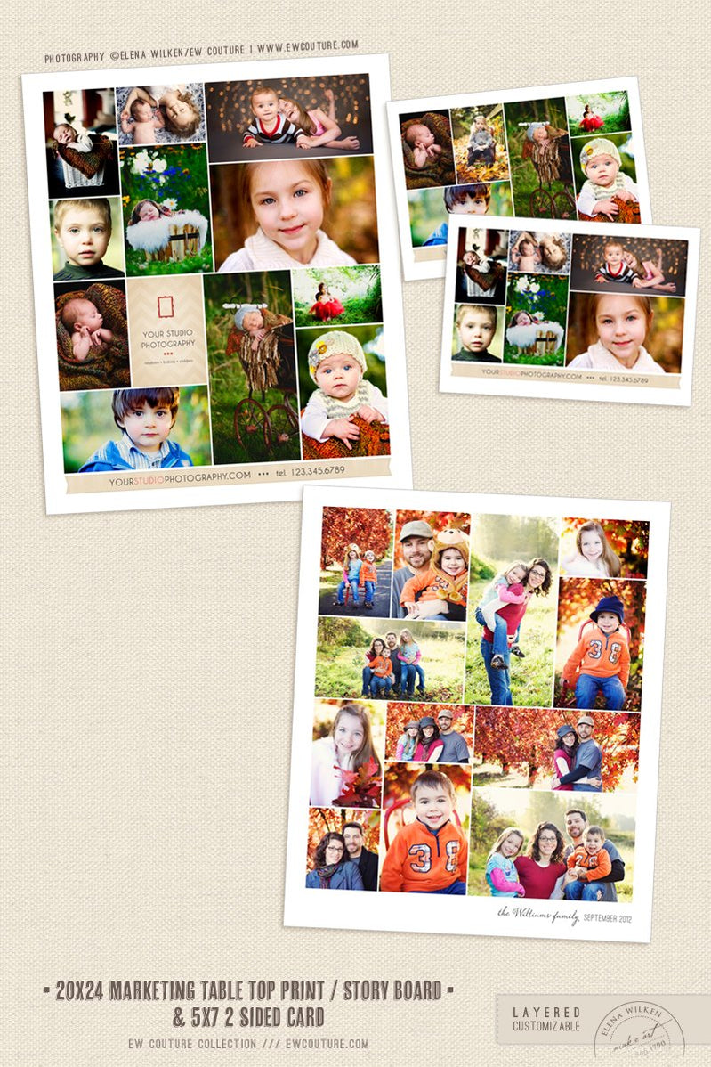 Free 20x24 story board / table top display – EW Couture Collection