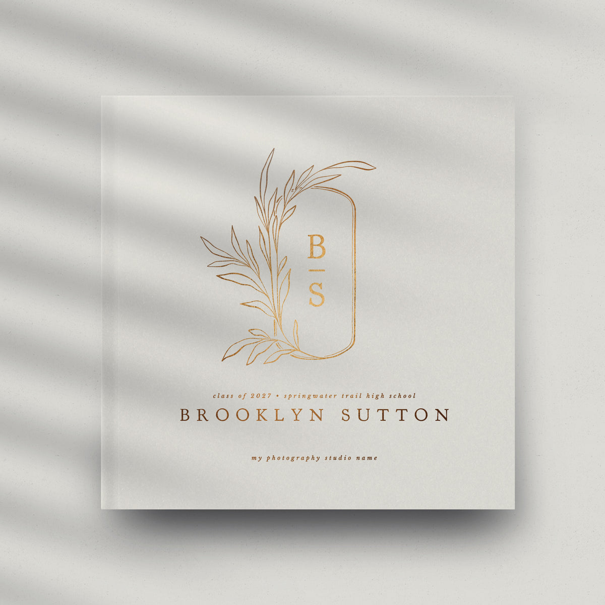 Willow Branch Monogram 12x12 Miller's Signature Album Custom Illustrat ...